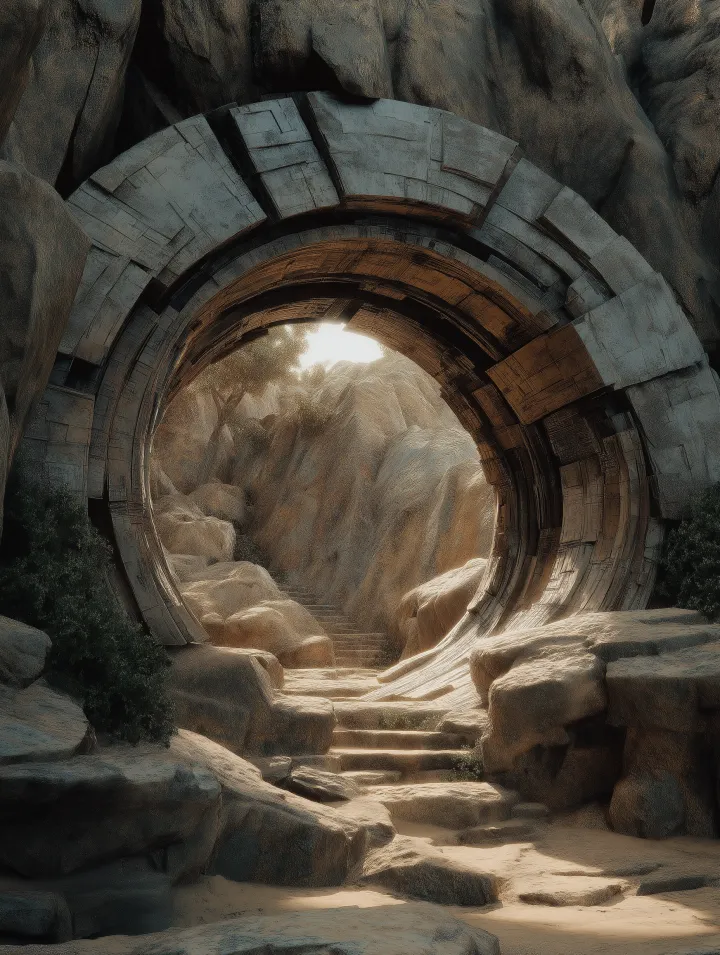 1600s war themed interdimensional portal, ragged, Midjourney Prompt Example