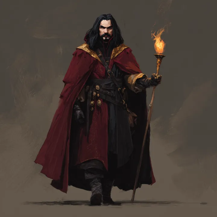 the DnD villan Bargle the Infamous, a tall gaunt p Midjourney Prompt ...